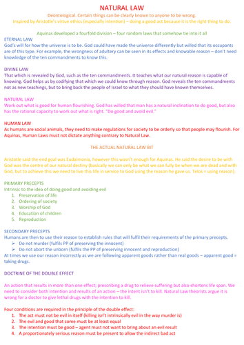 Natural Law | Teaching Resources