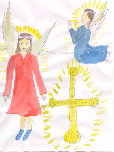 A painting with two angels | Teaching Resources
