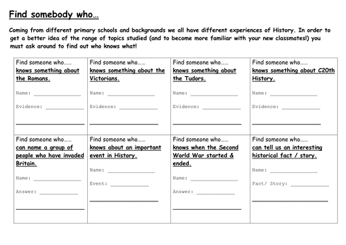 Introduction to History KS3 | Teaching Resources