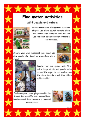 fine motor activities for parents | Teaching Resources