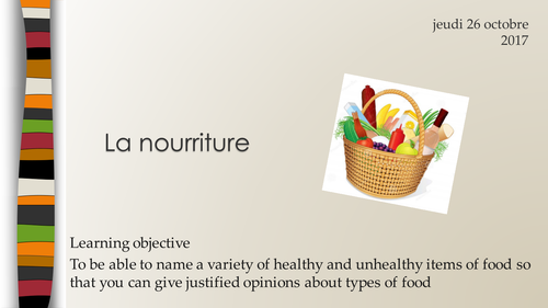 La nourriture - French - new GCSE | Teaching Resources