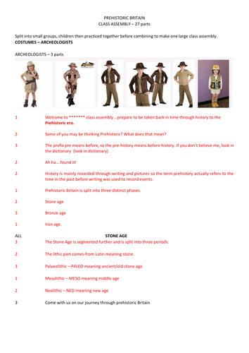 Prehistoric Britain assembly | Teaching Resources