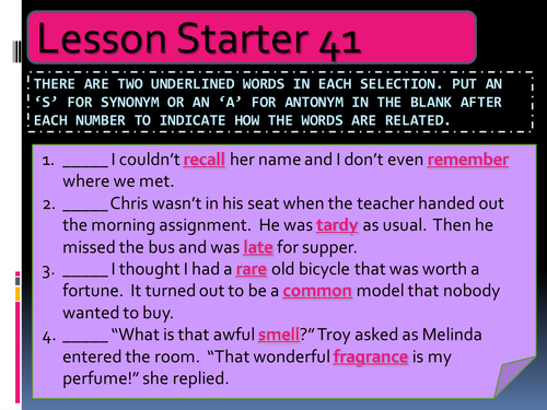 LanguageWork Lesson Starters 41-60 | Teaching Resources