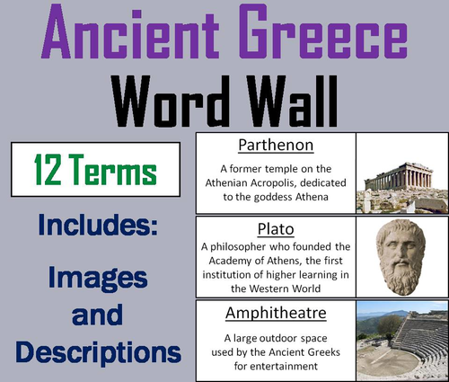 Ancient Greece Word Wall Cards | Teaching Resources