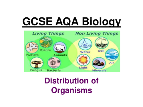 GCSE AQA Biology Distribution of organisms ppt | Teaching Resources