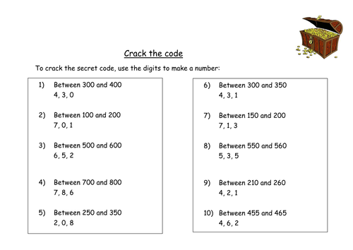 Crack the code - place value | Teaching Resources