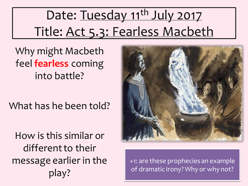 Macbeth Act 5 Scene 3 | Teaching Resources