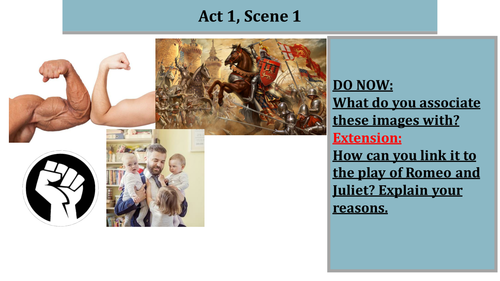 Romeo and Juliet - Act 1, Scene 1 | Teaching Resources