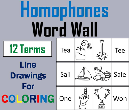 Homophones Word Wall Cards | Teaching Resources