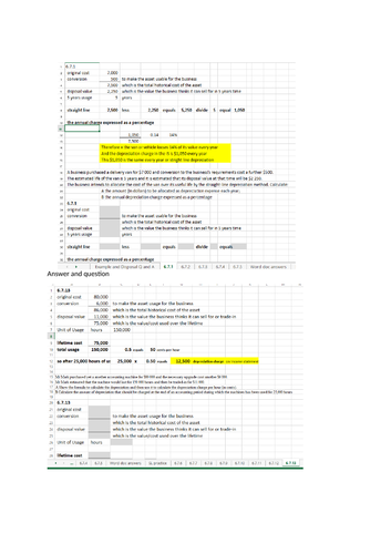 13 x depreciation Q and A (straight line and reducing balance and ...