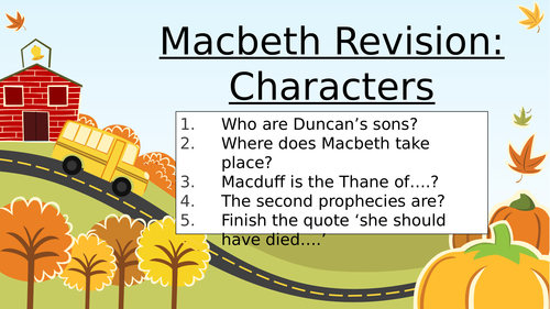 Macbeth Character Revision Collaboration Activity | Teaching Resources