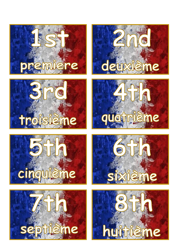 mfl-french-ordinal-numbers-teaching-resources