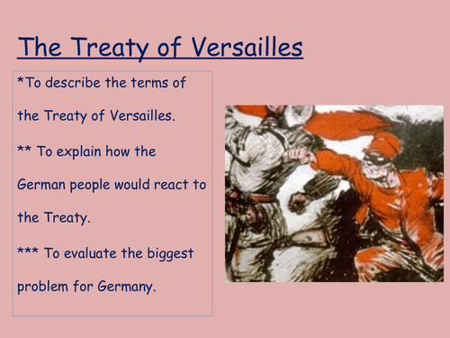 The Treaty of Versailles | Teaching Resources