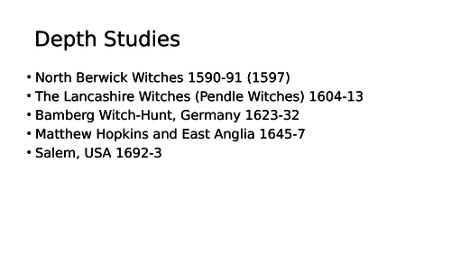 Witchcraze North Berwick witch trials - context | Teaching Resources