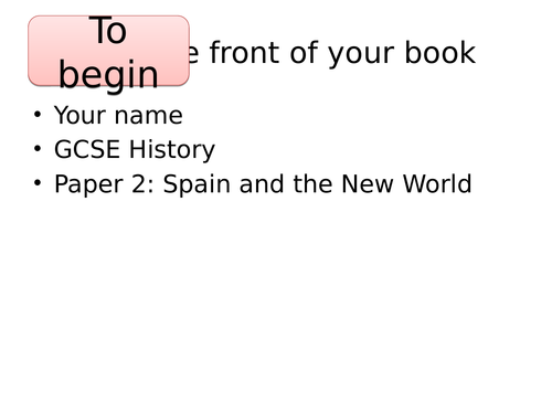 1. Introduction to Spain and the New World - Spanish exploration ...