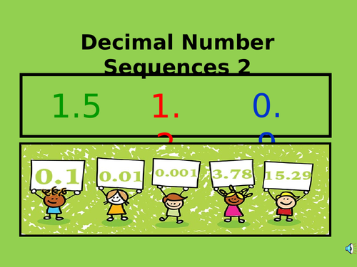 KS2 Missing Decimal Number Sequences 2 | Teaching Resources