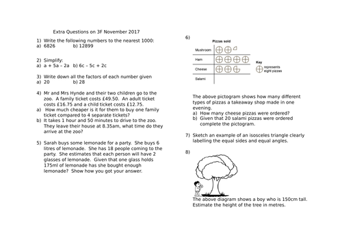 3F Extra Question to Match November 2017 Edexcel GCSE (Answers now ...