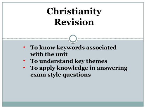 AQA 9-1 Christianity Beliefs and Practices Revision Lesson | Teaching Resources