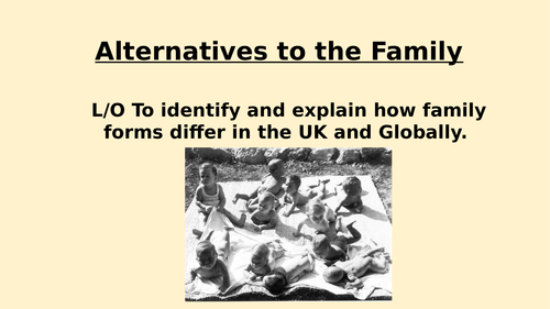 Alternatives to the family | Teaching Resources