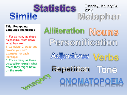 Language Techniques: AQA English Language Paper 2 | Teaching Resources Language Techniques: AQA English Language Paper 2 | Teaching Resources