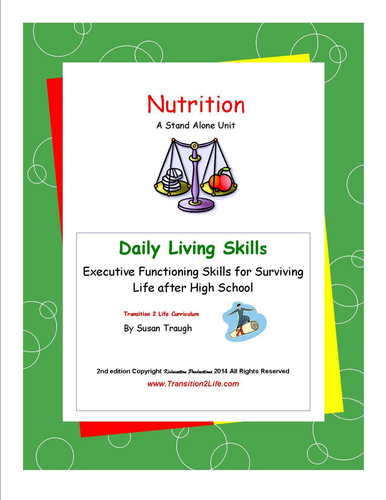Nutrition Workbook - Daily Living Skills | Teaching Resources