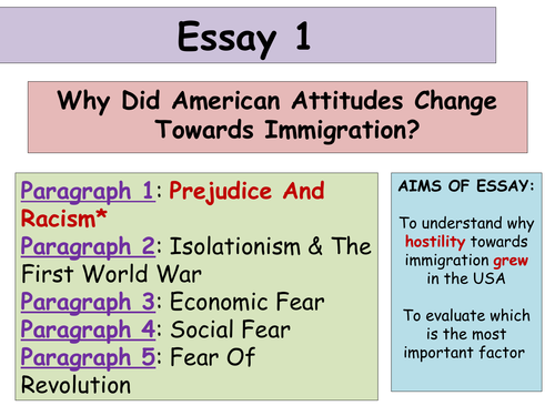 2017-18 UPDATED Higher History USA: Essay 1 Changing Attitudes ...