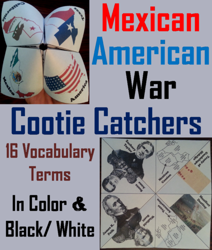 Mexican American War Cootie Catchers | Teaching Resources