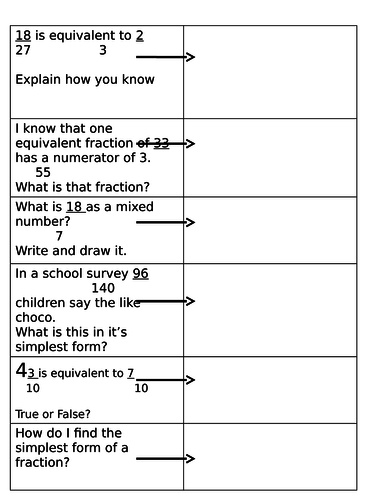 Fraction Equivalence questions to show greater depth | Teaching Resources