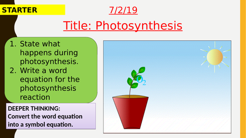 AQA new specification-Photosynthesis-B8.1 | Teaching Resources AQA new specification-Photosynthesis-B8.1 | Teaching Resources