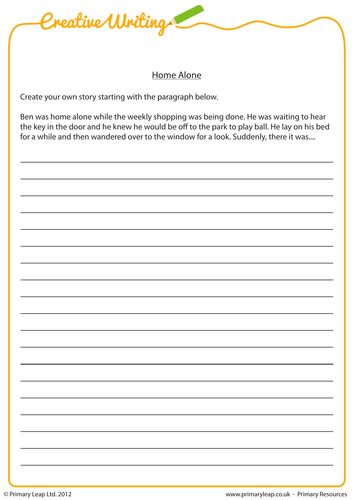 Creative Writing - Home Alone | Teaching Resources
