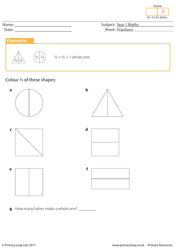 Introduction to Fractions | Teaching Resources