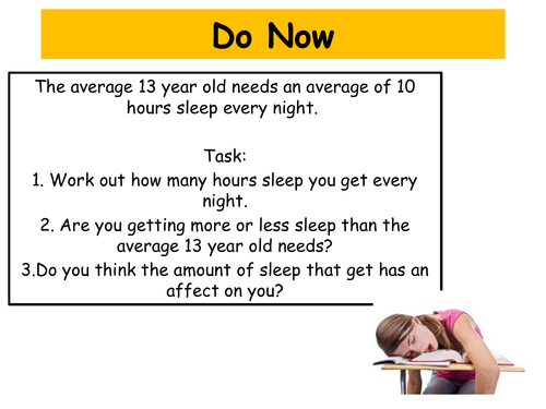 The Importance of Sleep | Teaching Resources