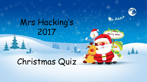 SUPER XMAS QUIZ Christmas Quiz 2017 | Teaching Resources