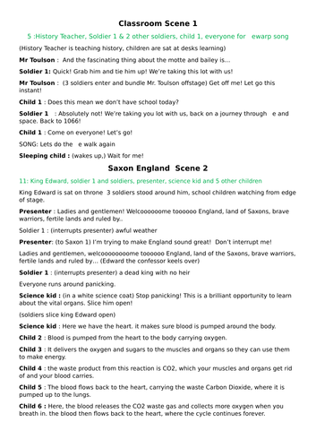 1066 History play script / assembly script Year 6 | Teaching Resources