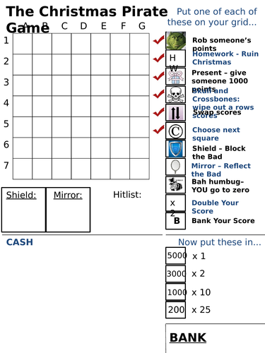 Christmas Pirate Activity | Teaching Resources