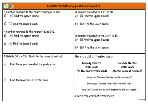 Rounding - Mix of questions | Teaching Resources