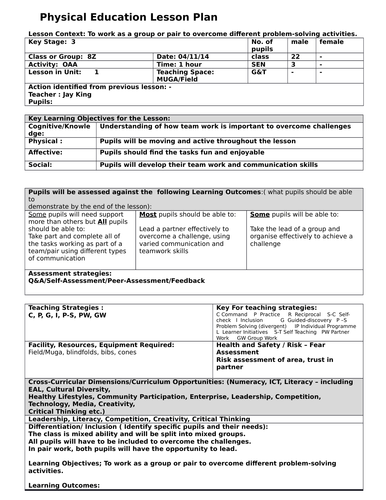 OAA Lesson Plan | Teaching Resources