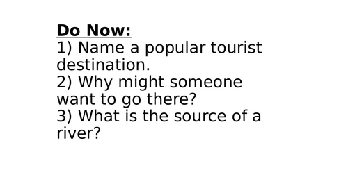 A Tourist's World Lesson 3 - National Parks | Teaching Resources