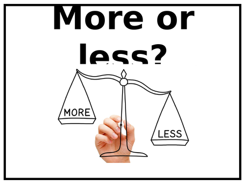 More or Less? | Teaching Resources