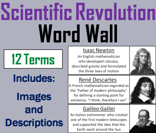 Scientific Revolution Word Wall Cards | Teaching Resources