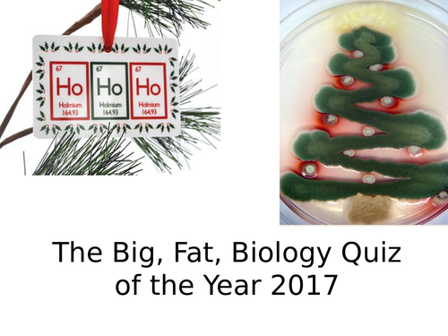 GCSE Biology quiz - Christmas | Teaching Resources
