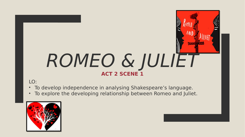 Romeo And Juliet Act 2 Scene 1 Teaching Resources