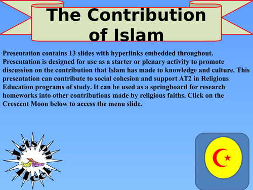 The Contribution of Islam | Teaching Resources