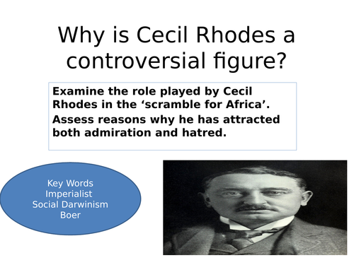 AQA Britian: Migration, Empire and the People. Cecil Rhodes | Teaching ...