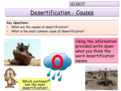 Desertification Causes