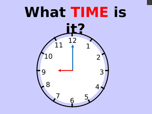 What 'Time' is it? | Teaching Resources