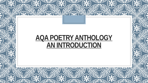 Power and Conflict Poetry Introduction and Poetry Comparison | Teaching ...