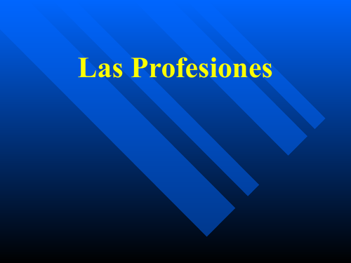 Profesiones (Professions in Spanish) PowerPoint | Teaching Resources