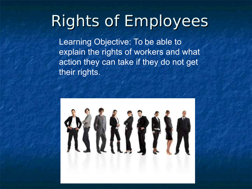 Rights of Employees | Teaching Resources