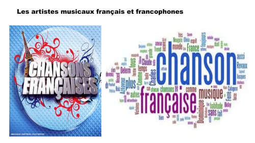 Liste de chanteurs/euses et groupes francophones | Teaching Resources